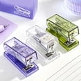 AYktou Mini Stapler, Portable Stapler, Transparent Handheld Stapler ...