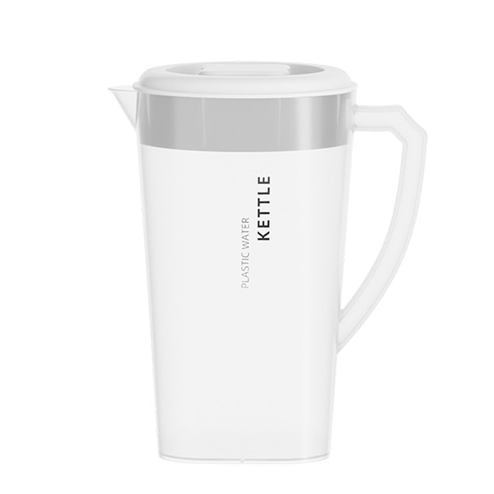 AYktou Plastic Water Pitcher with Lid,2.2L Iced Tea Pitchers with ...