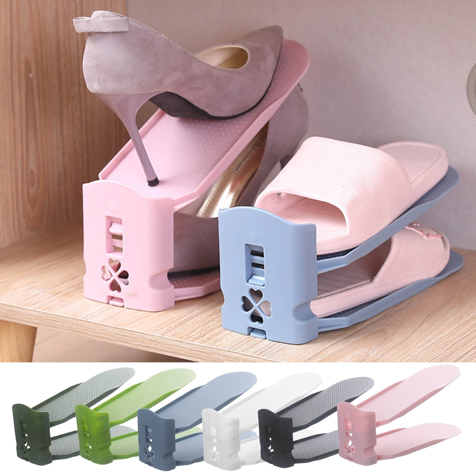 AYktou Shoe Stacker-Shoe Rack Shoe Organizer,1 pcs Double-layer ...