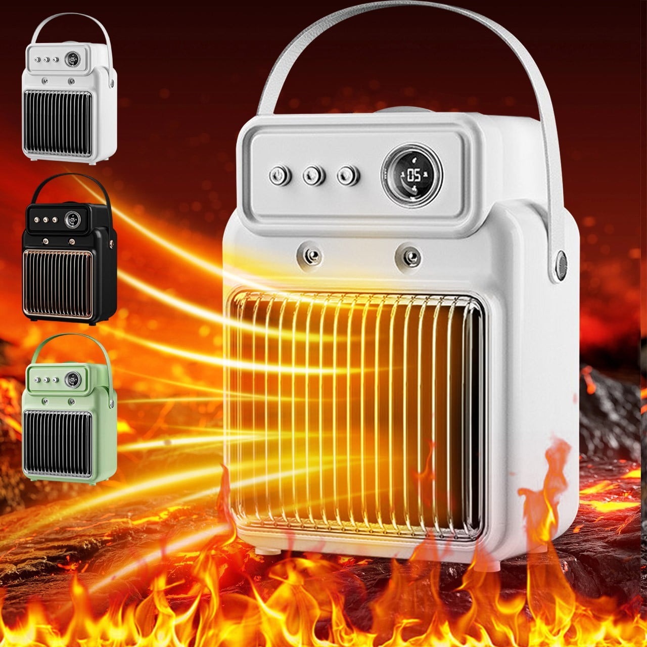 AYktou Space Heater-1200W High-power Heater with Three-Speed Adjustable ...