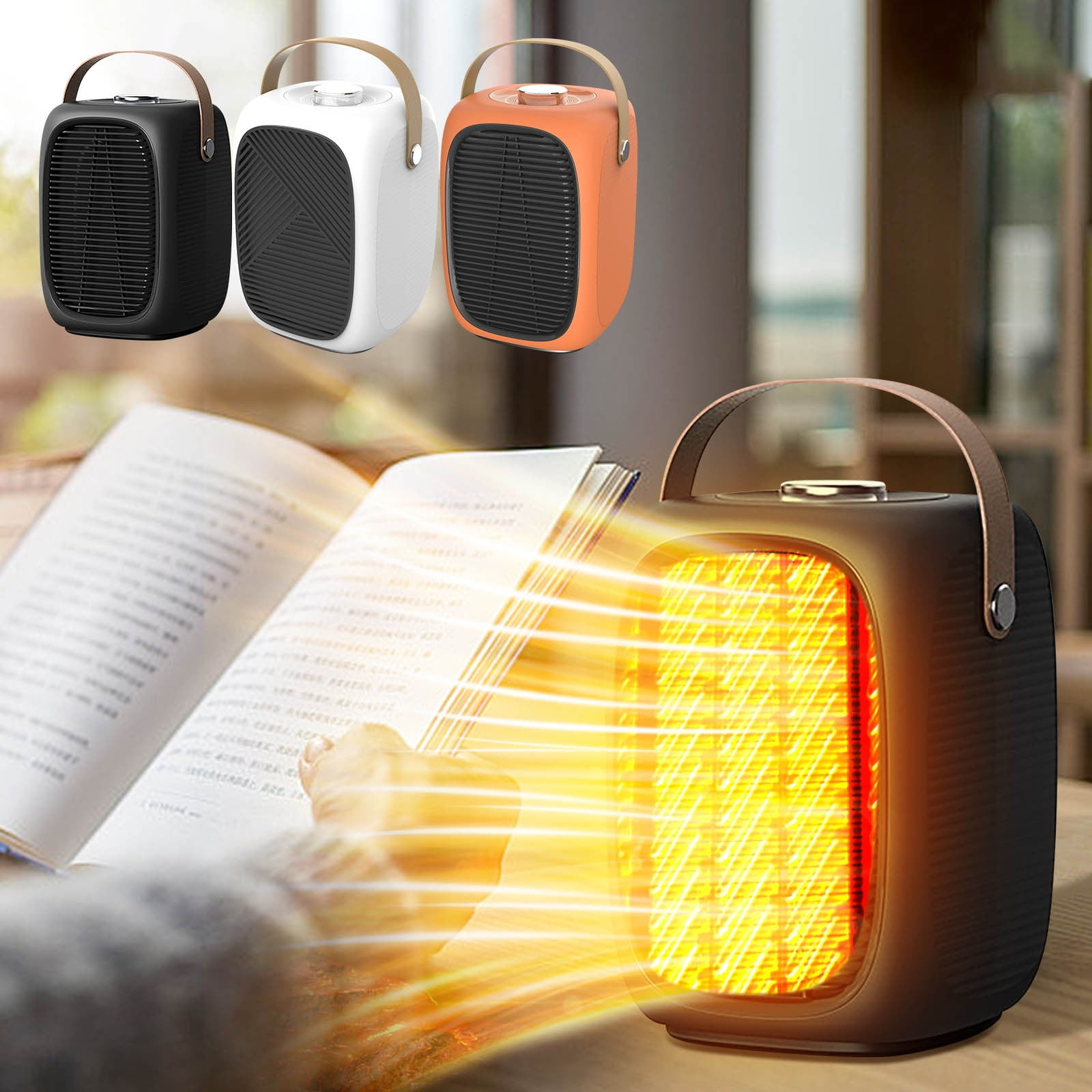 AYktou Space Heater,950W Electric Space Heaters for Indoor Use,Portable ...