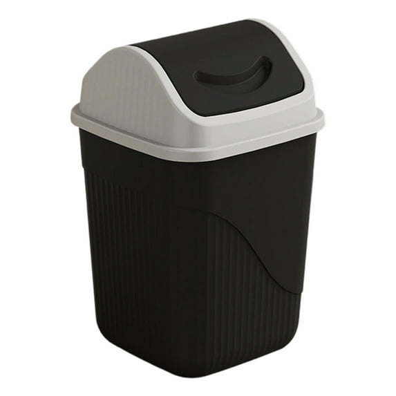 AYktou Square Swing Lid Trash Can, 9.1×12.6 Inch Removable Top Lid ...