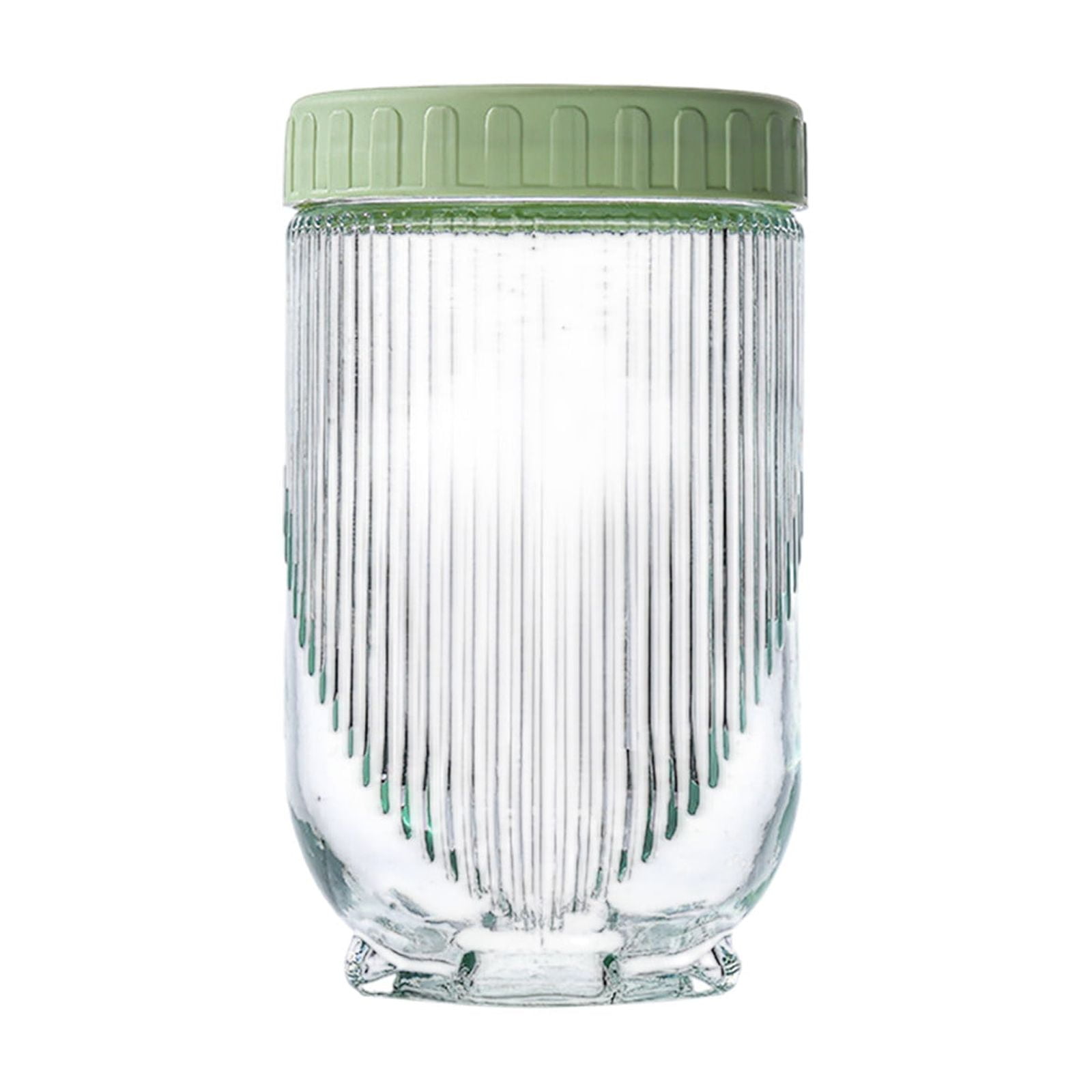 AYktou Stackable Glass Storage Containers with Lids, Paw Glass Jars ...