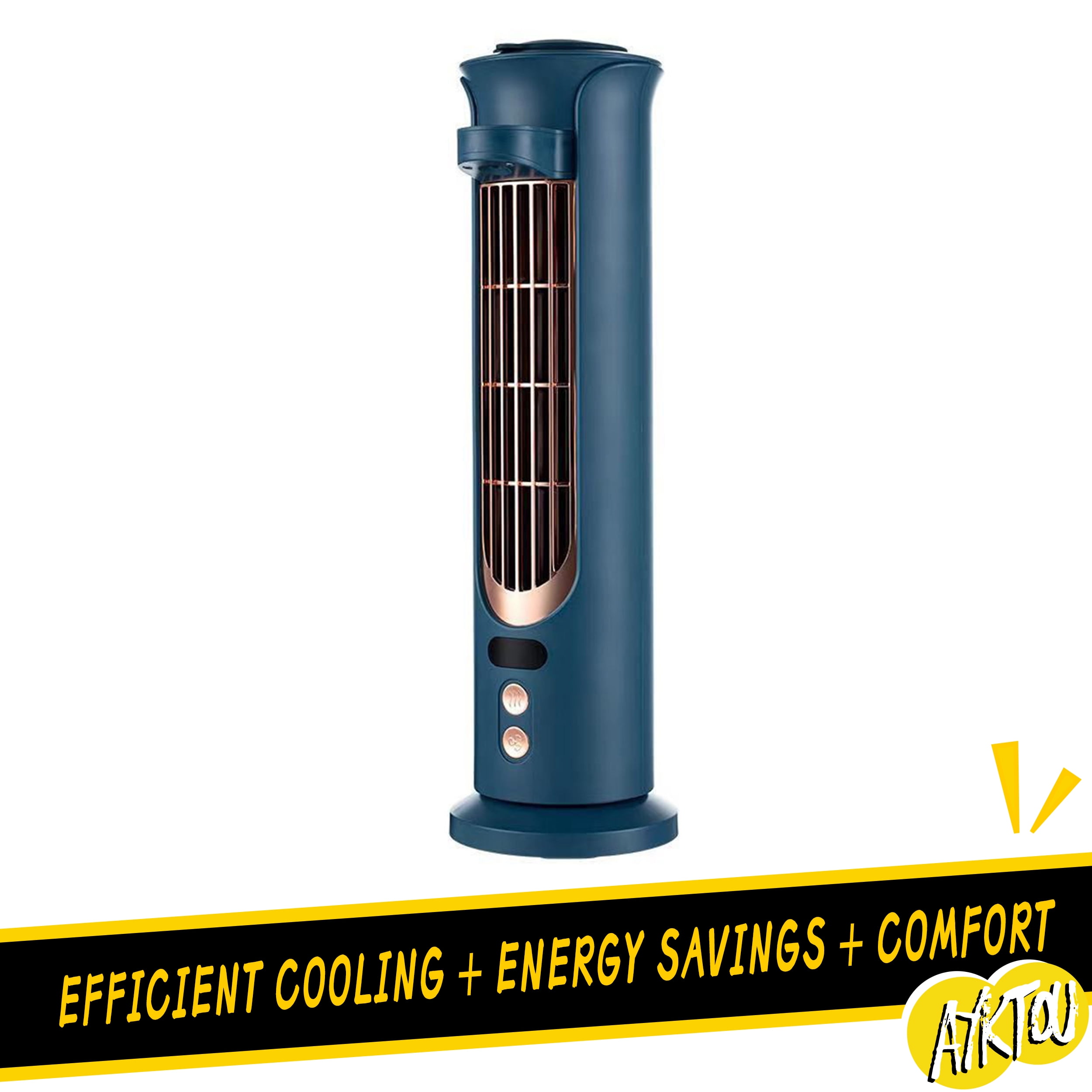 AYktou Tower Fan,Portable Air Conditioners,4000mAh Fan 13.8" Desk Fan ...