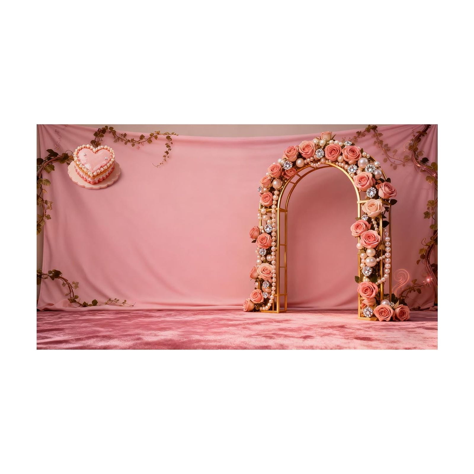 AYktou Valentine's Day Tapestries Backdrop Banners, 71×43 Inch Colorful ...