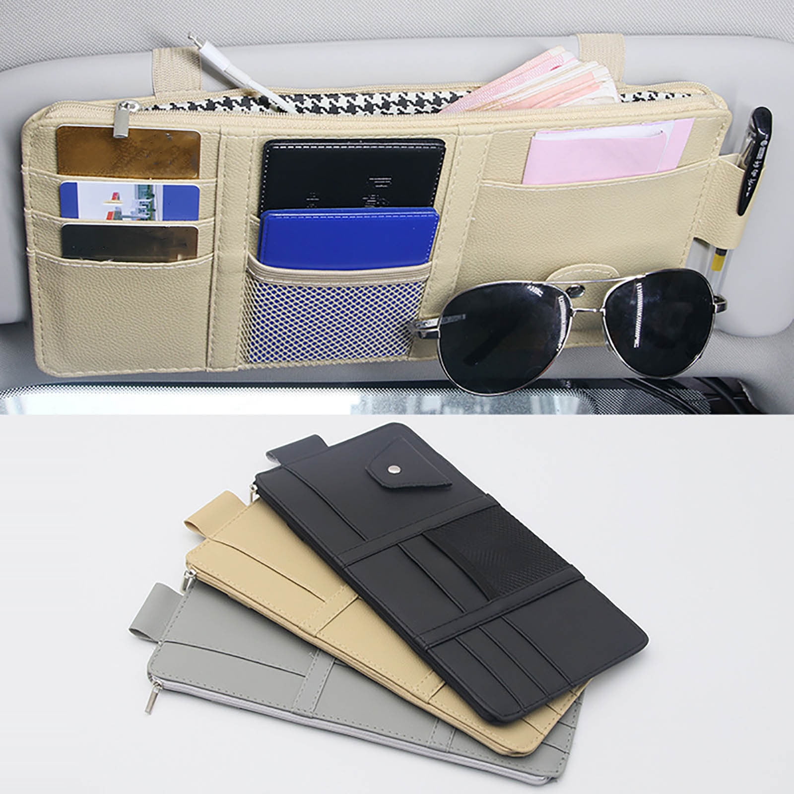 AYktou Visor Organizer Car Organizers and Storage,Car Accessories for ...