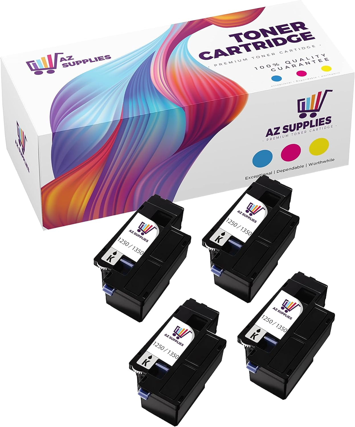 AZ Compatible Toner Cartridge Replacement for 1250 (1250BK) use in ...