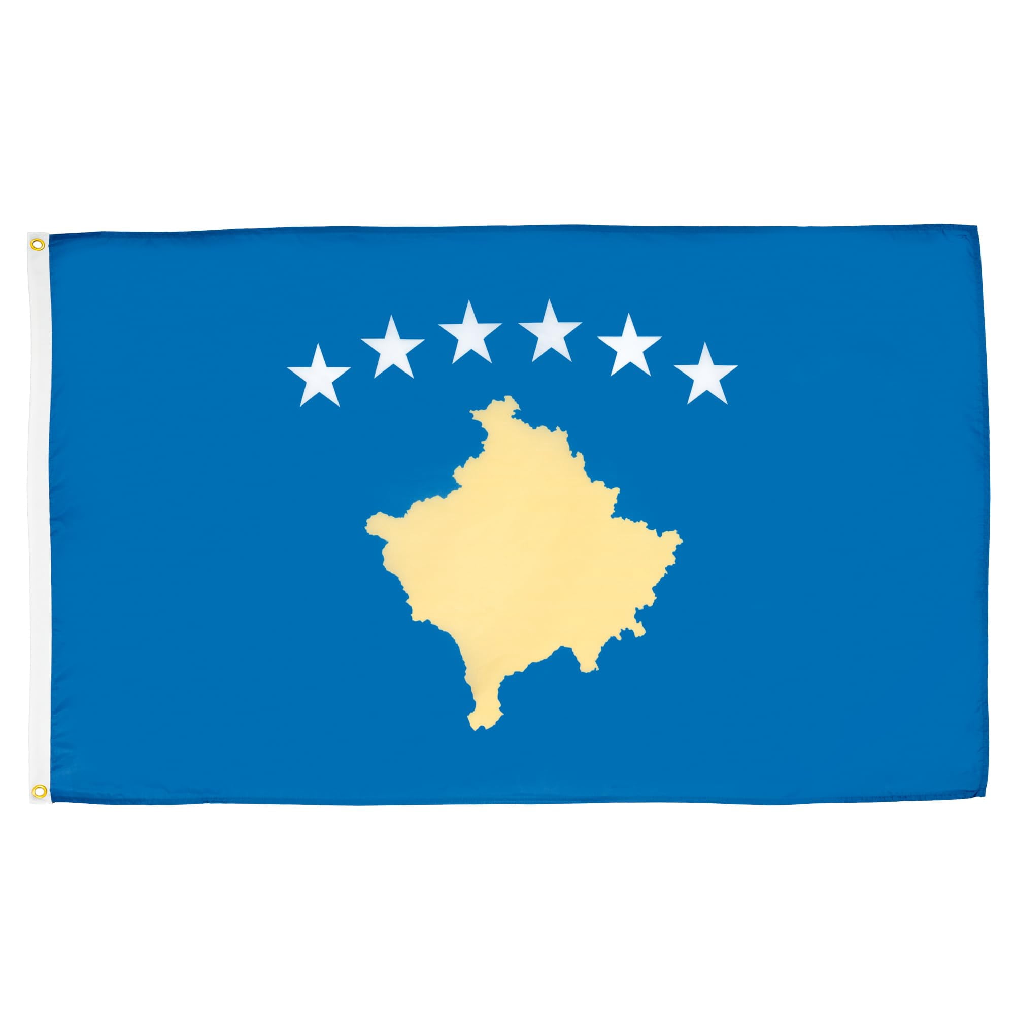 AZ FLAG Pack of 5 Kosovo Flags 2x3 ft Kosovar 100D Polyester 2 Grommets ...