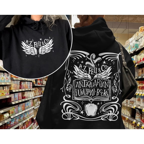 AZ Fell Co Antiquarian and Unusual Books TShirt AZFELL Graphic Tee ...