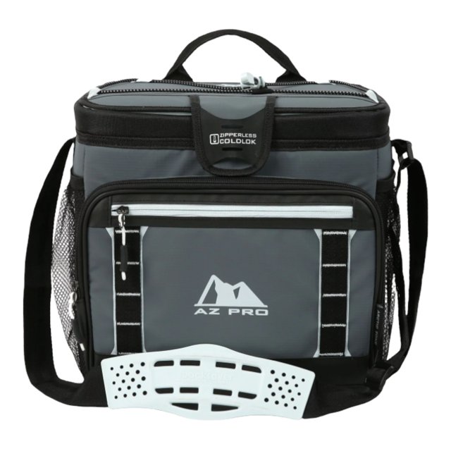 AZ Pro 16-Can Zipperless Flip Open Quick Access Cooler, Gray - Walmart.com