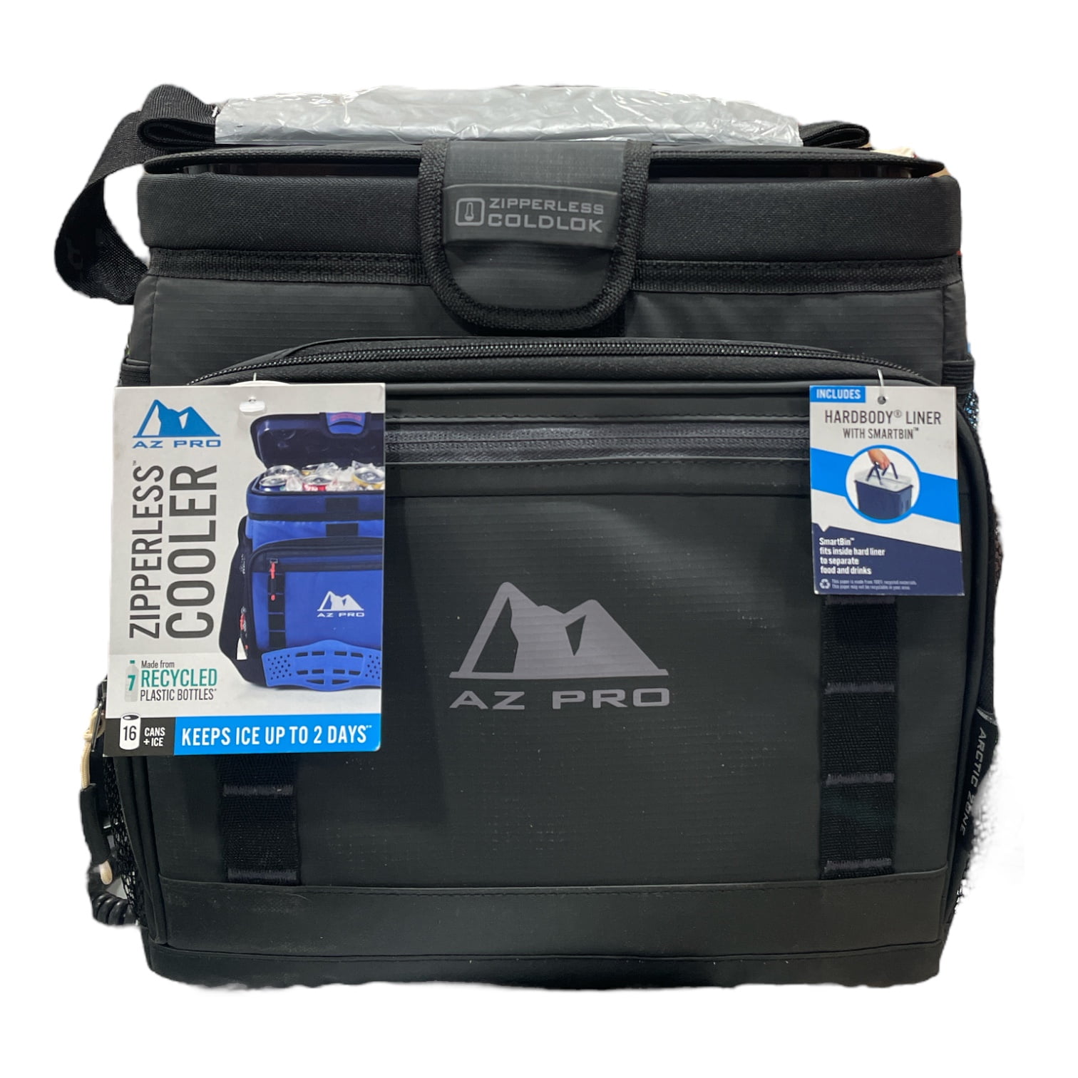 AZ Pro 16 Can Soft Sided Zipperless Cooler, Ice up to 2 Days, Smart Bin ...