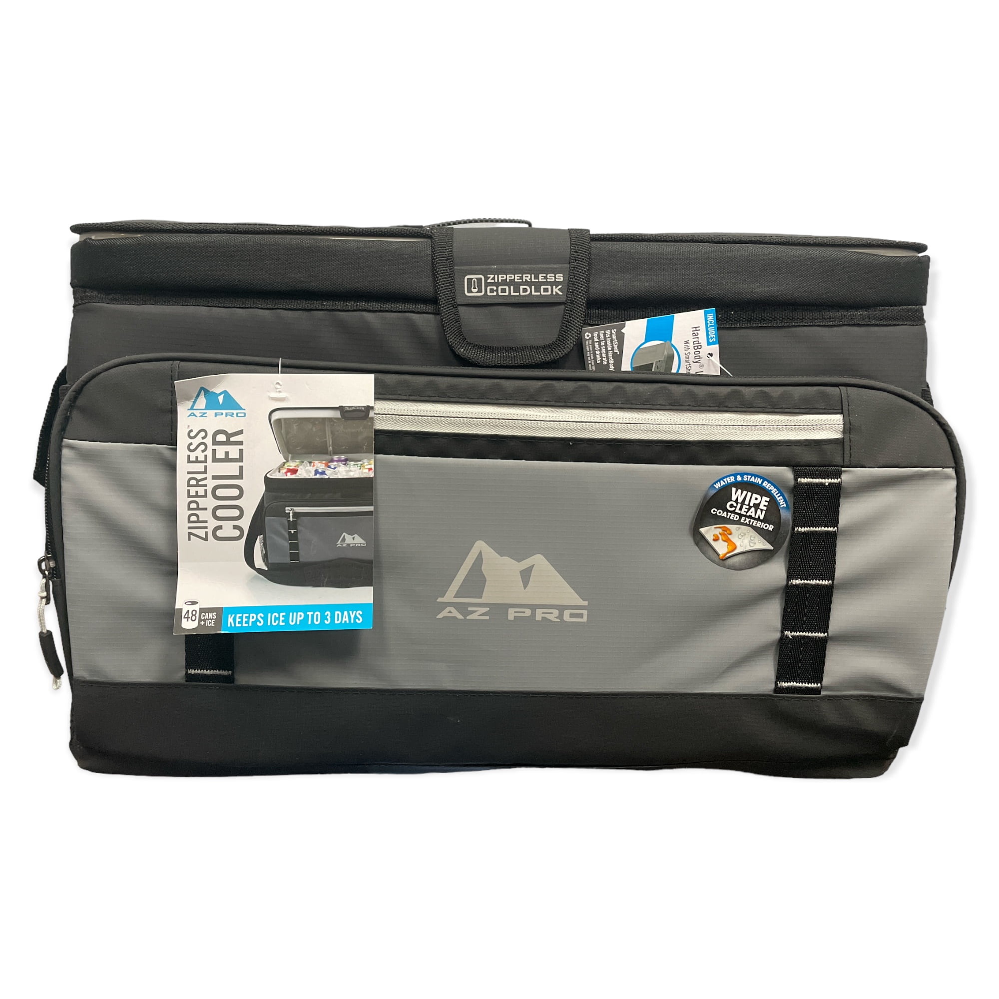 AZ Pro 48 Can Deep Freeze Zipperless Cooler, Black - Walmart.com