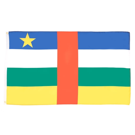 AZ FLAG Central African Republic Flag 3x5 ft Light Polyester 2 Grommets ...
