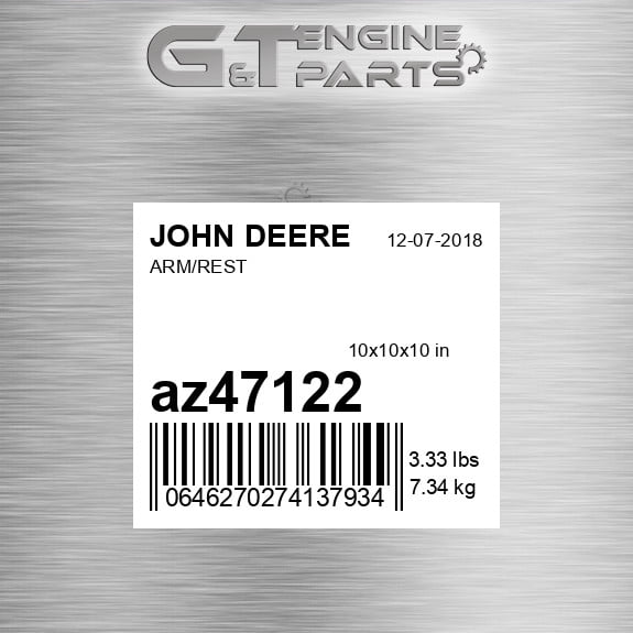 AZ47122 ARM/REST fits JOHN DEERE (New OEM) - Walmart.com