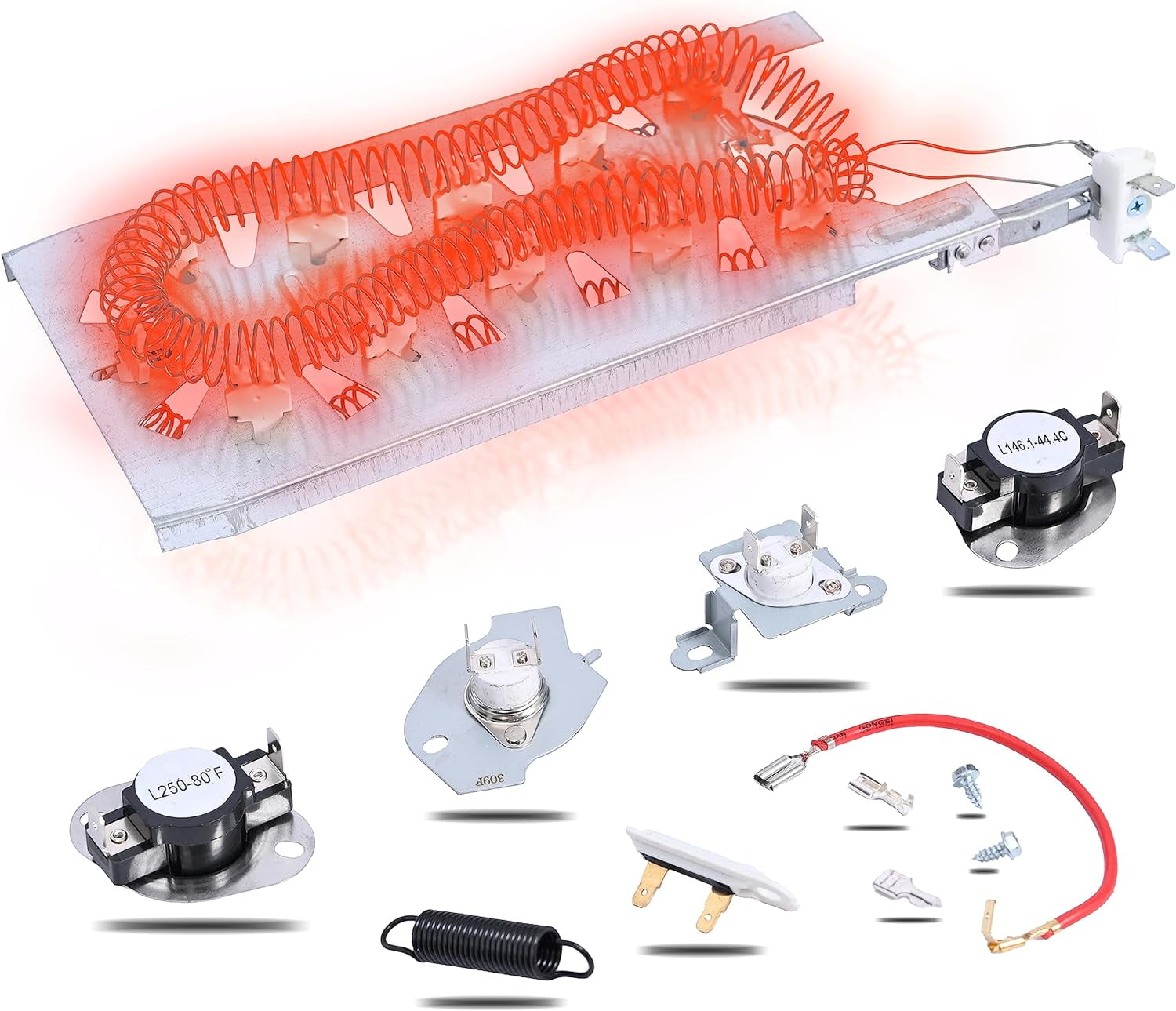 AZ4U Dryer Heating Element with Thermal Fuse for Whirlpool Amana Maytag ...