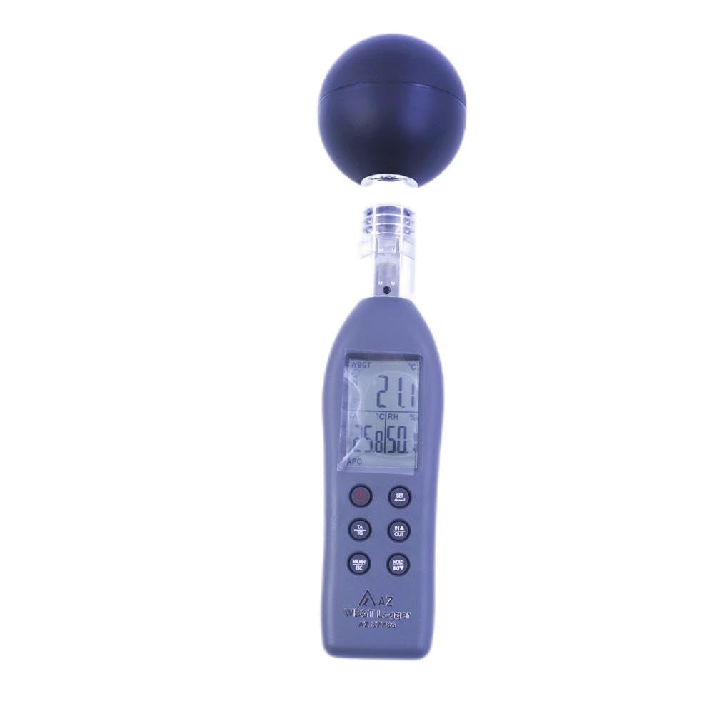 AZ87786 Handheld WBGT Data Logger Wet Bulb Globe Temperature Meter WBGT ...