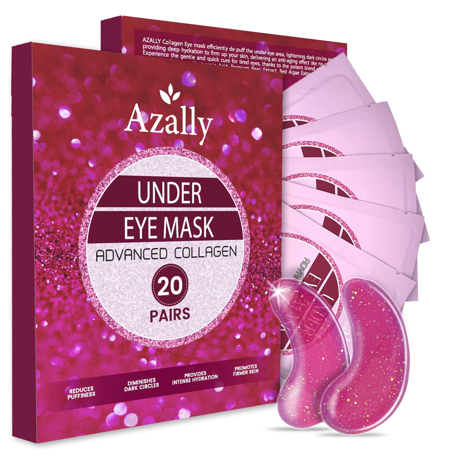 AZALLY Faded Patches DHF10 for Dark Circles: Under Patches for Women ...