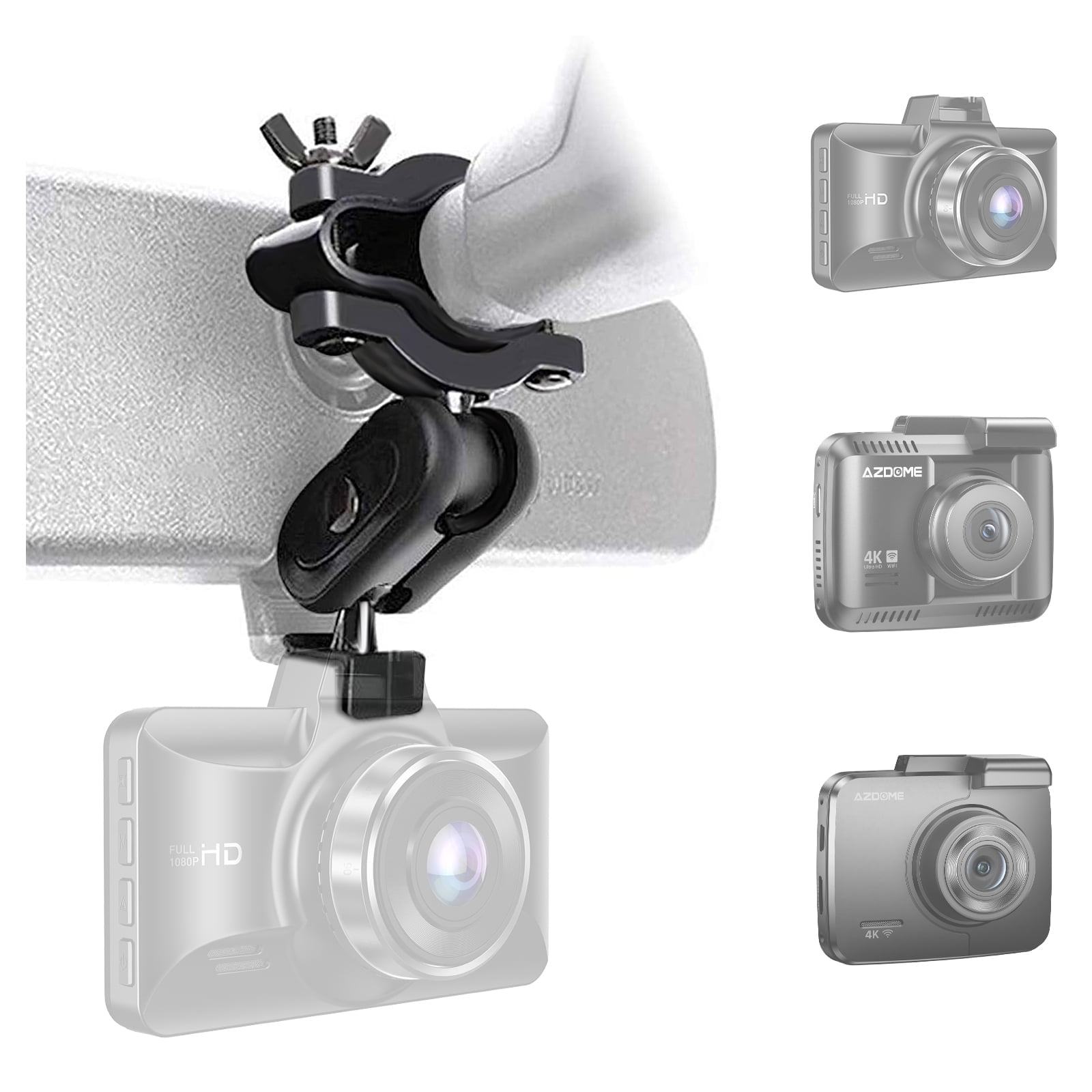 AZDOME Dash Cam Mirror Mount Holder Kit, Dash Camera Mount for Rove R2 ...
