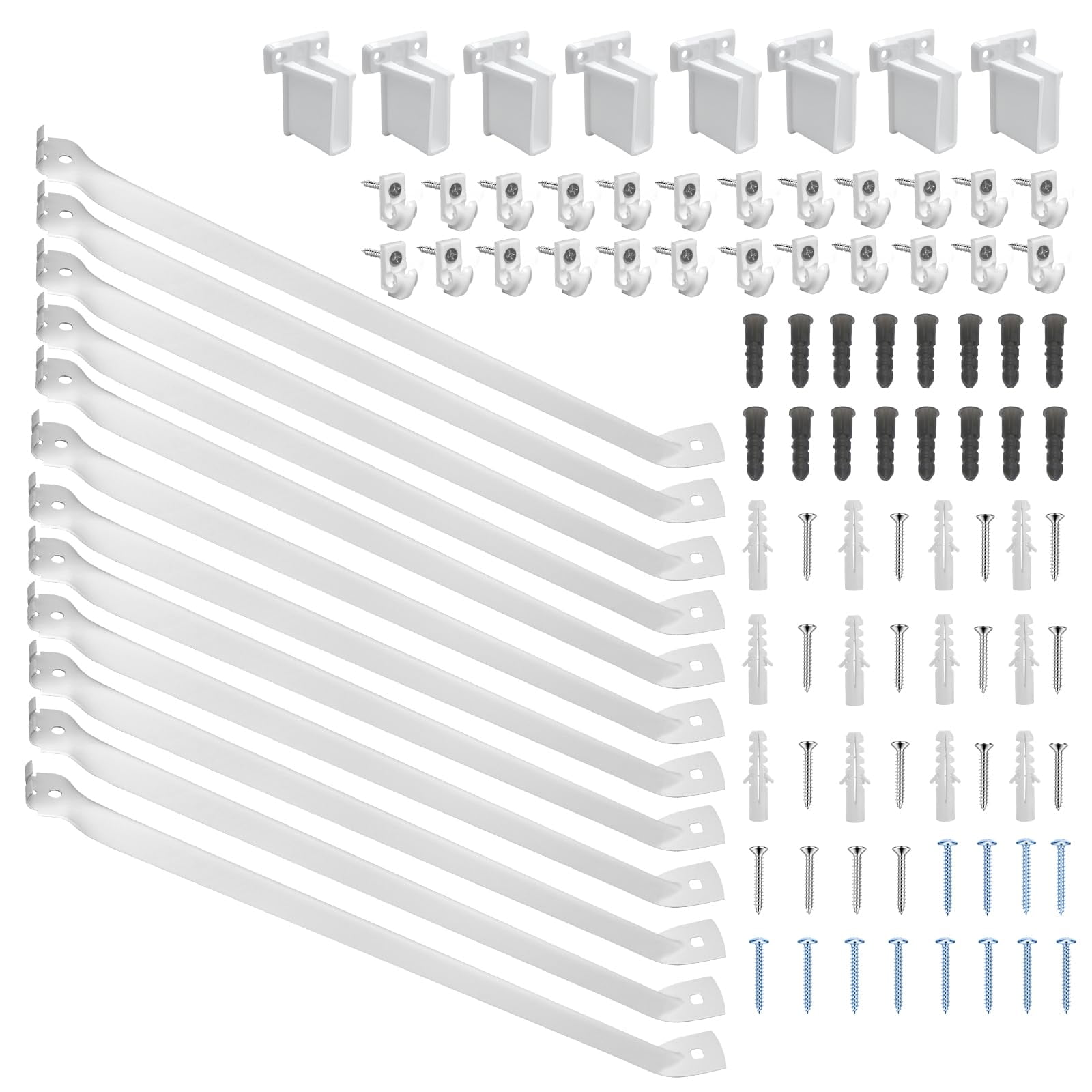 AZEAM 12 Pack 12 Inch Wire Shelf Brackets, Closet Shelf Brackets ...