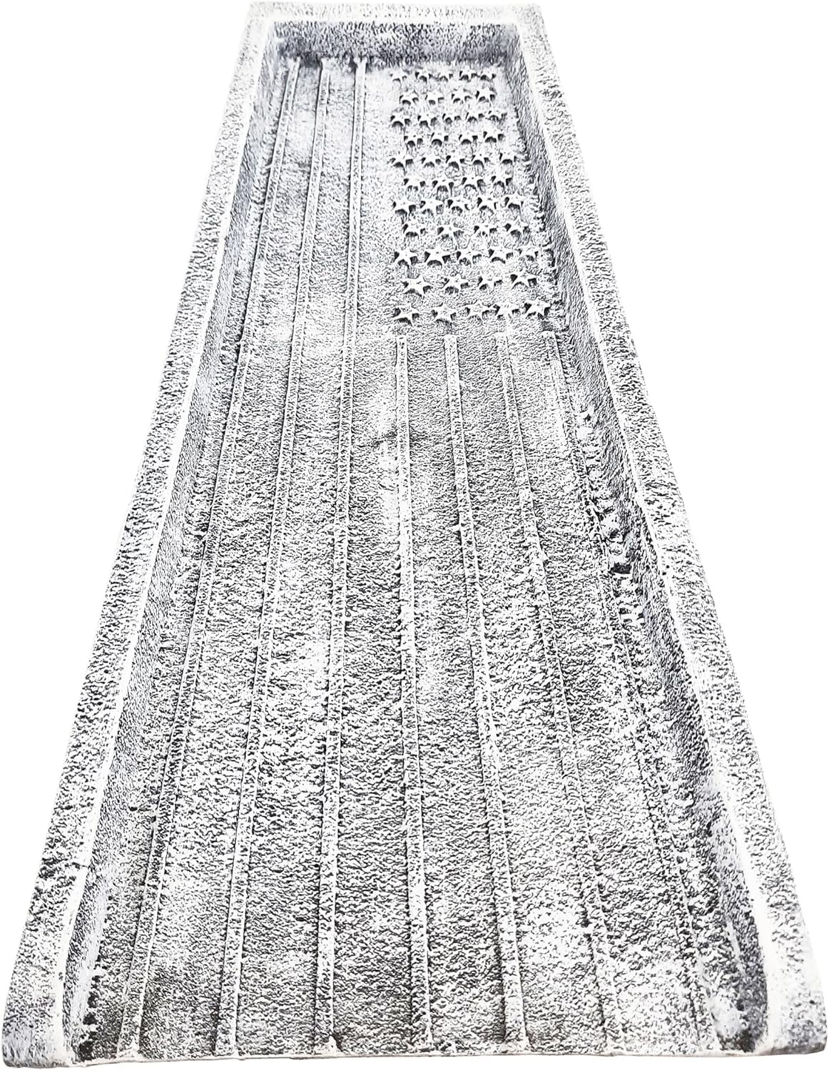 AZFLAG-SB-White USA Patriotic Flag Cast Aluminum Metal Downspout Gutter ...