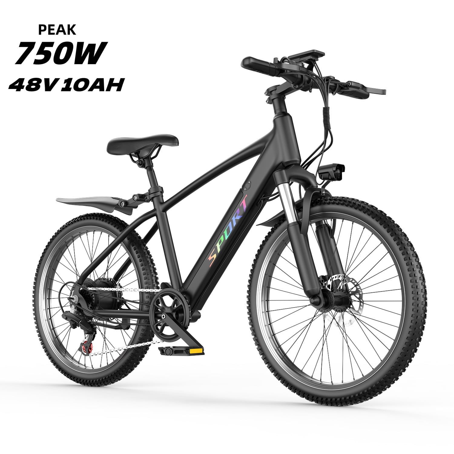AZHAR Electric Bike for Adults, 26" Electric Mountain Bike, 1200W Peak ...