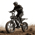 AZHAR T20 Electric Bike for Adults, 750W Peak 1800W Motor, 20"x4" Fat ...
