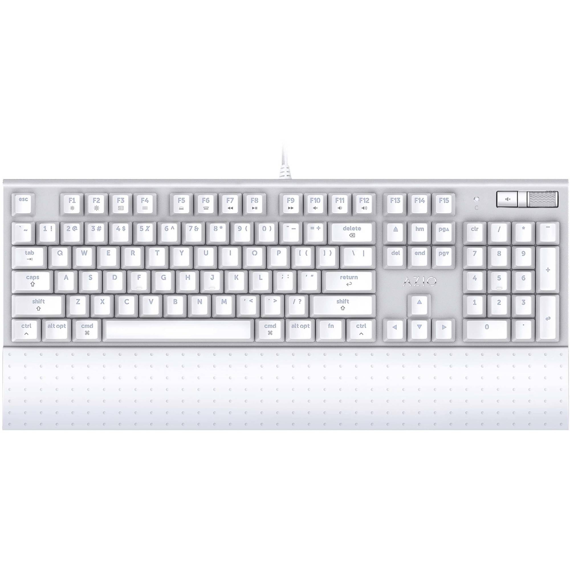 AZIO MK-MAC-U01 Wired USB Backlit Mechanical MAC Keyboard, White ...
