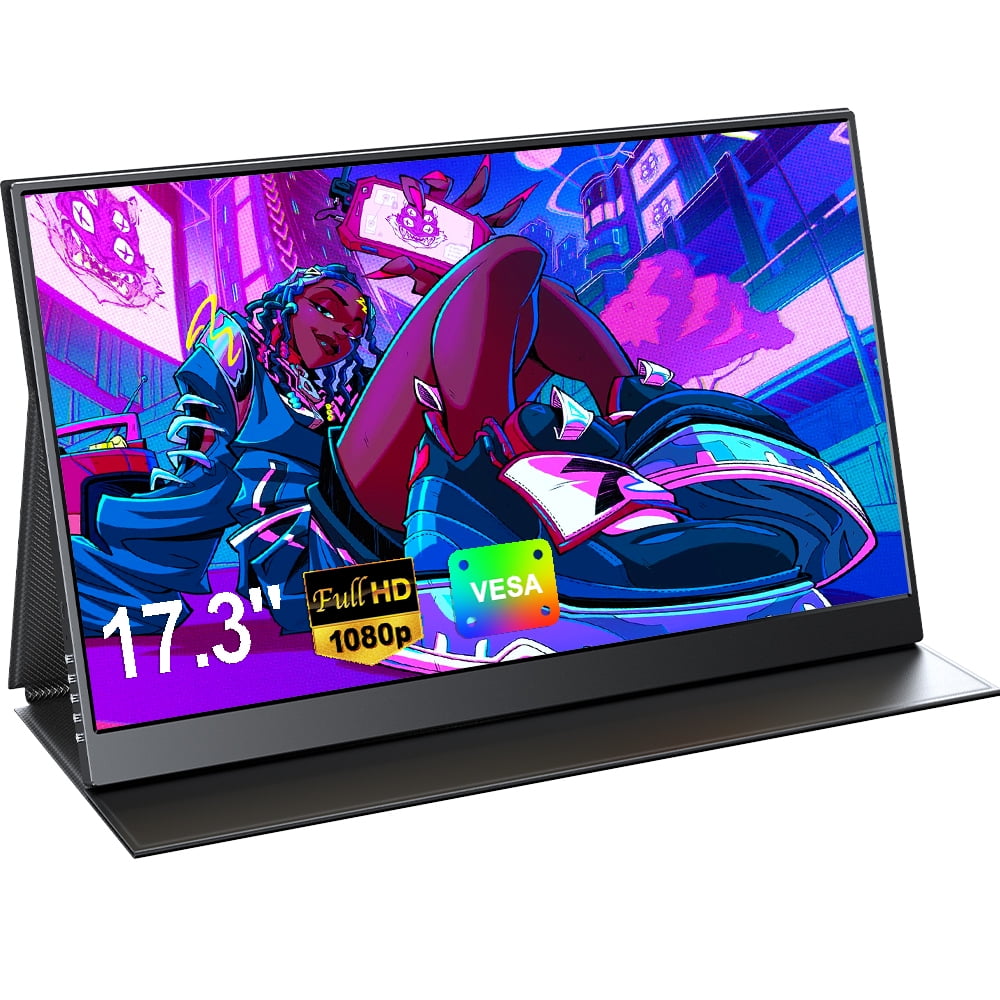 "AZMKOO 17.3"" Laptop Computer Portable Monitor, Ultra-slim USB Travel ...