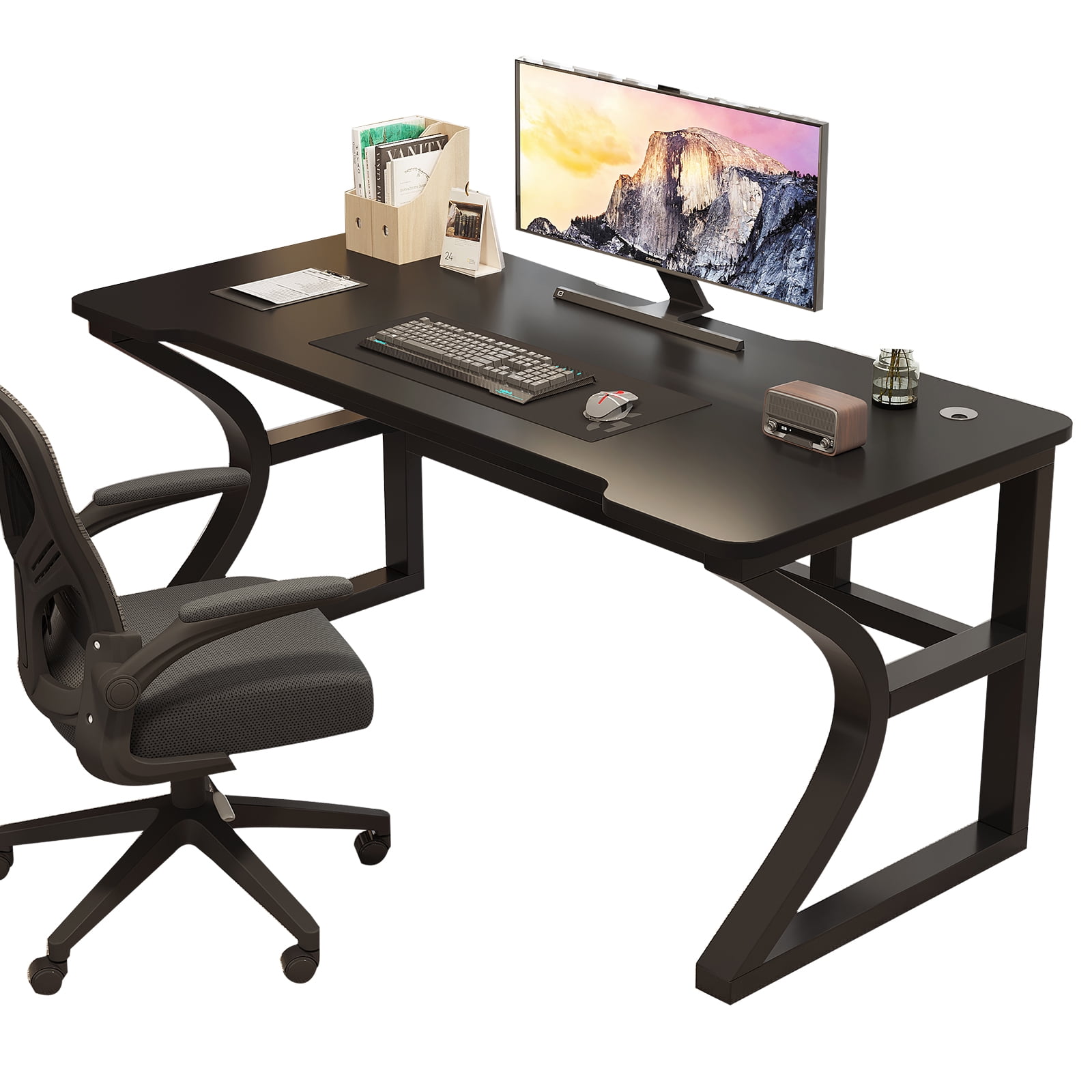 AZN Computer Desk for Small Spaces Home Office Desks with USB Charging ...