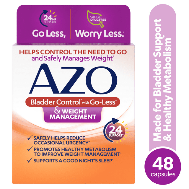 AZO Bladder Control & Weight Management Pills, Leak Reduction Support ...