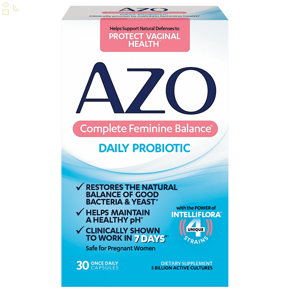 AZO Complete Feminine Balance, Female Probiotic Supplement, 30 Ct ...