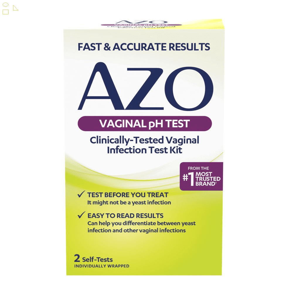 AZO Vaginal Ph Test Kit, Clinically-Tested, Fast & Accurate Results, 2 ...