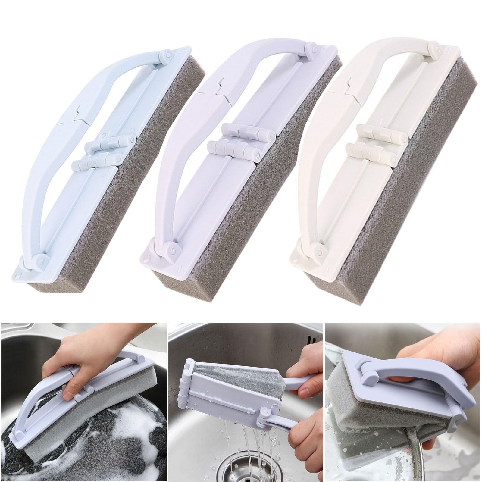 AZOON Kitchen Sponges for Dishes,Sponges,Scrub Sponge with Handle ...