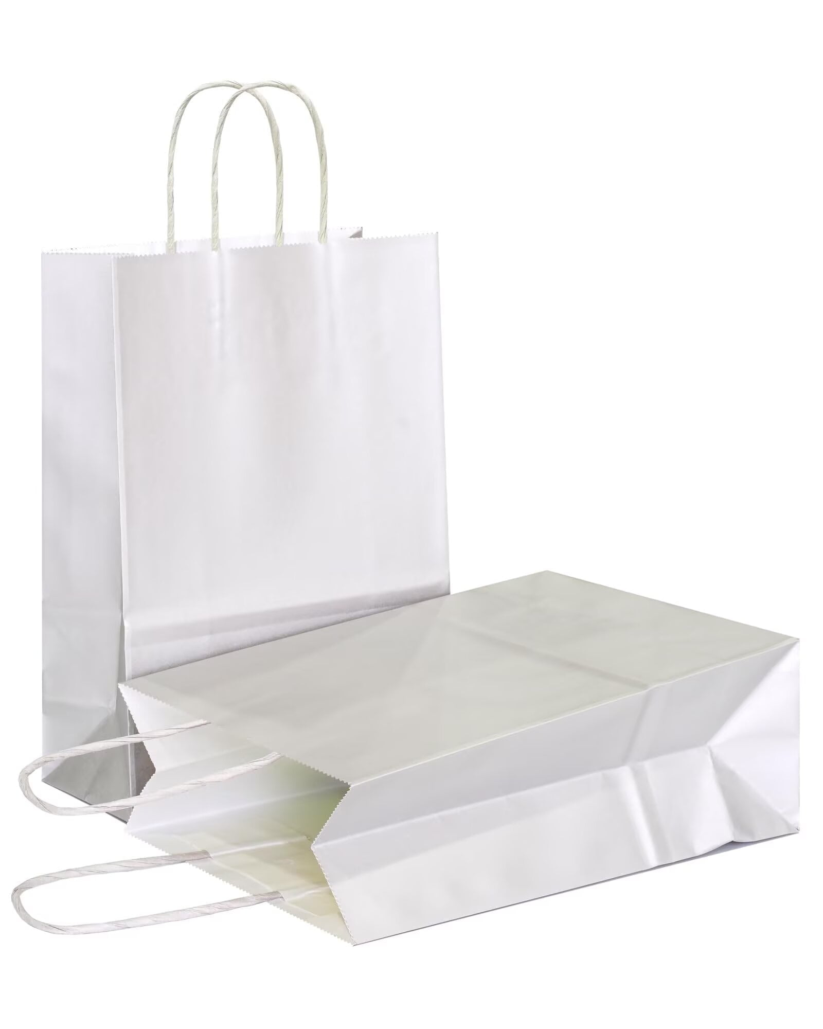AZOWA Gift Bags Mini Kraft Paper Bags with Handles (4.7 x 2.4 x 6 in ...