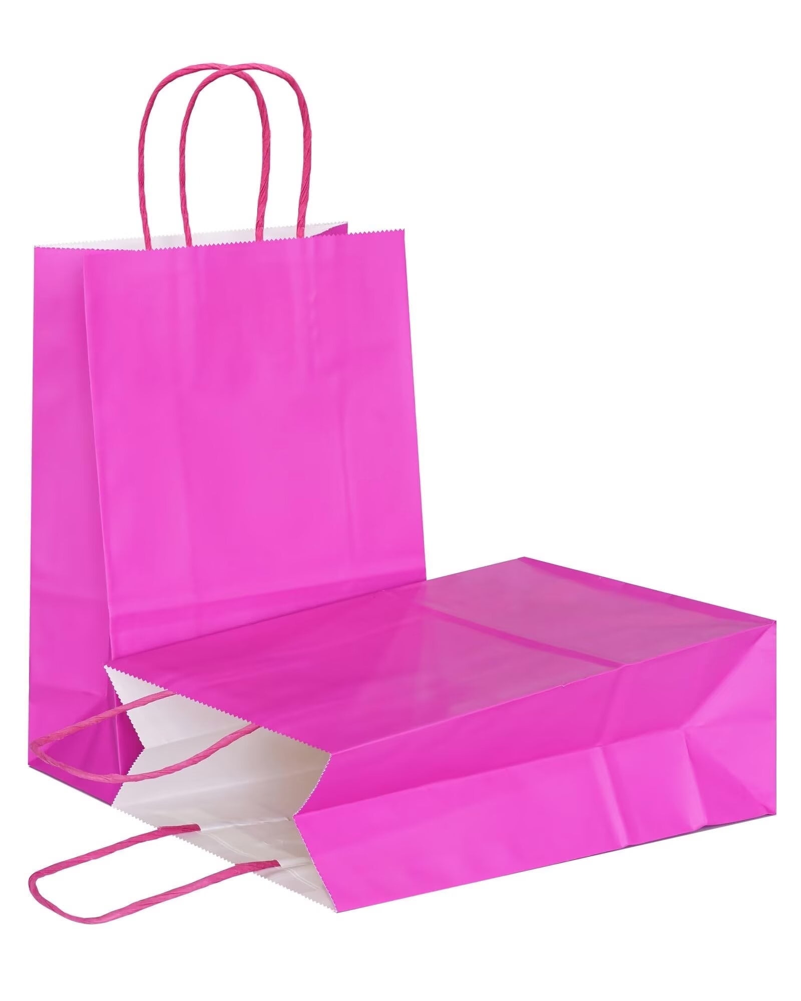 AZOWA Gift Bags Mini Kraft Paper Bags with Handles (4.7 x 2.4 x 6 in ...