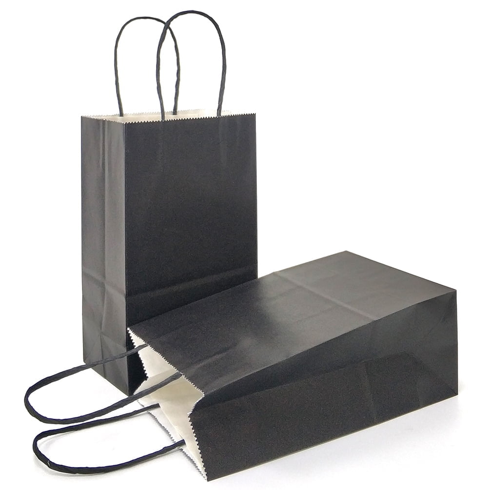 AZOWA Gift Bags Small Kraft Paper Bags with Handles (4 x 2.4 x 6 in ...