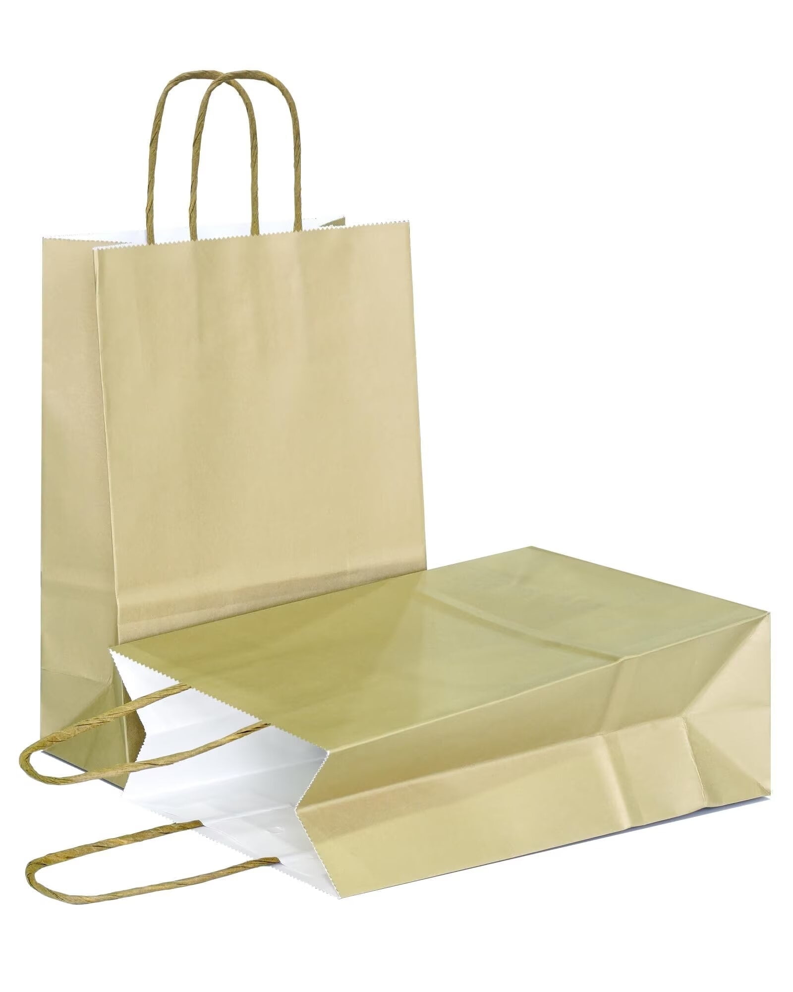 AZOWA Gift Bags Small Kraft Paper Bags with Handles (6 x 3.1 x 8.7 in ...