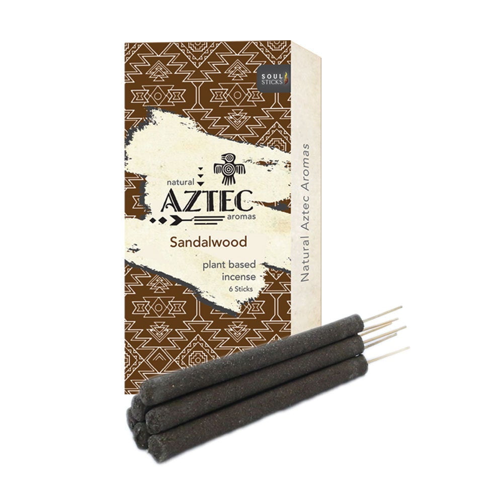 AZTEC 6pc Hand Rolled Resin Incense Sticks Long Lasting for Yoga ...