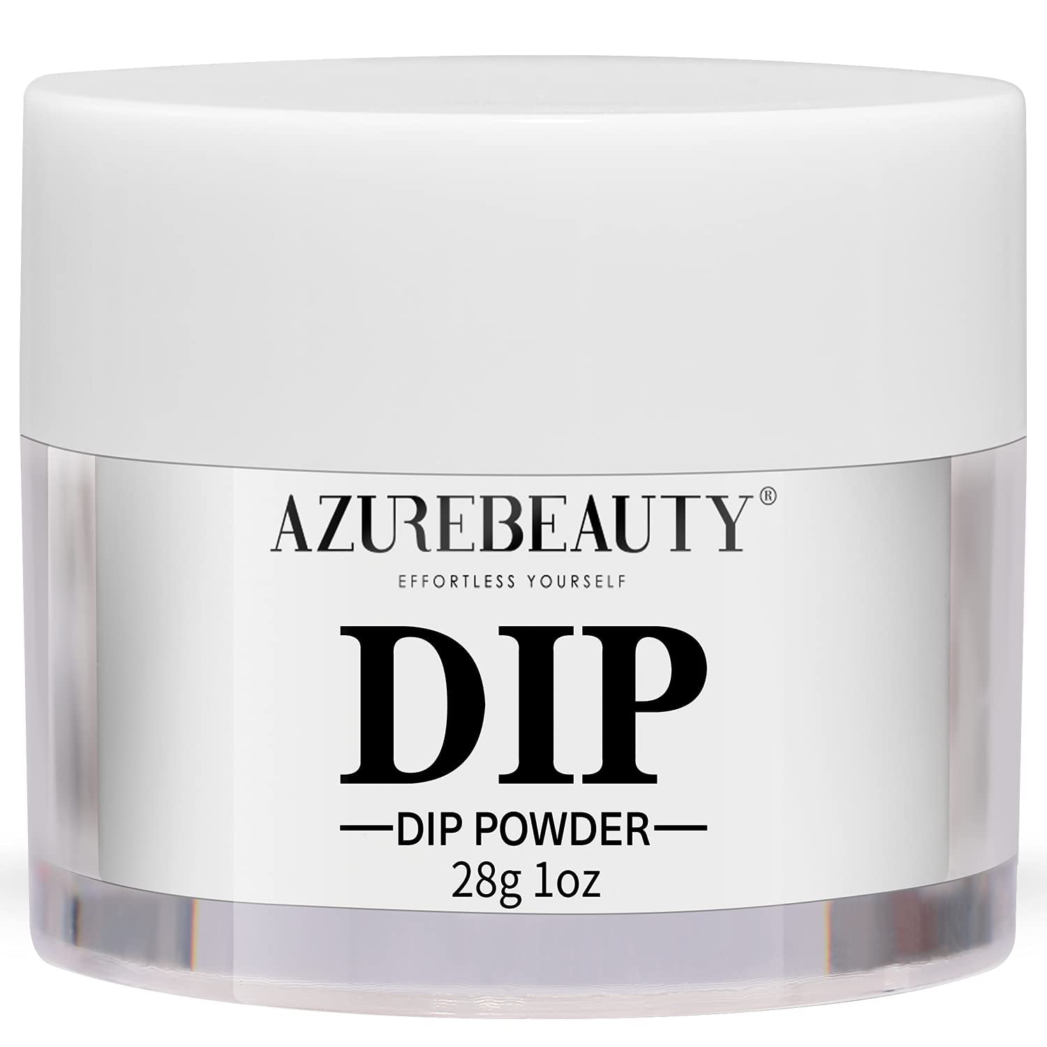 AZUREBEAUTY Dip Powder Bright White Color, Basic Nail Dipping Powder ...