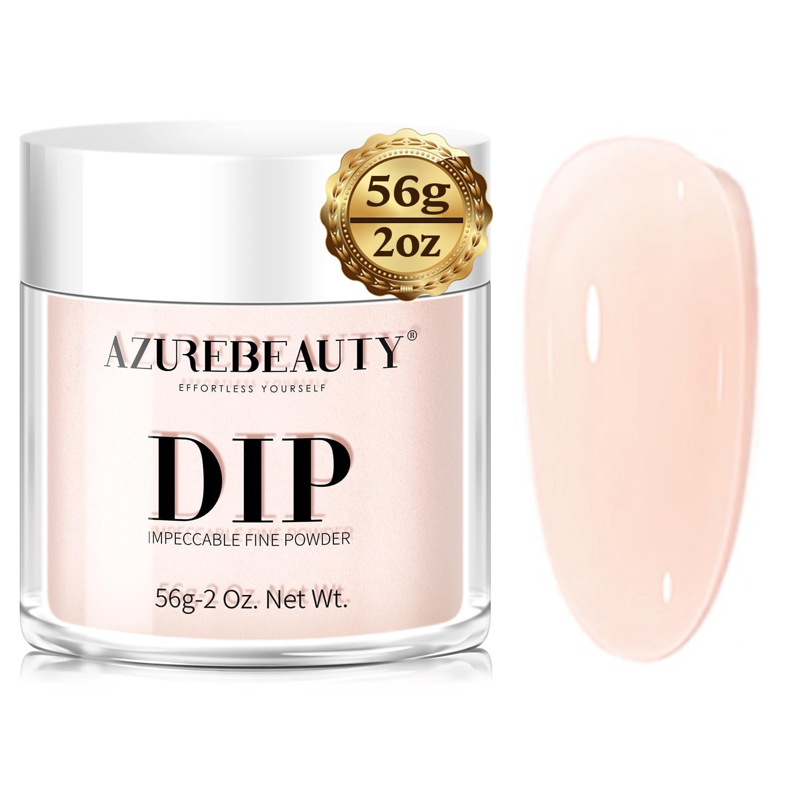 AZUREBEAUTY Translucent Dip Powder DHF10 - Nail Bed Color Nude Semi ...