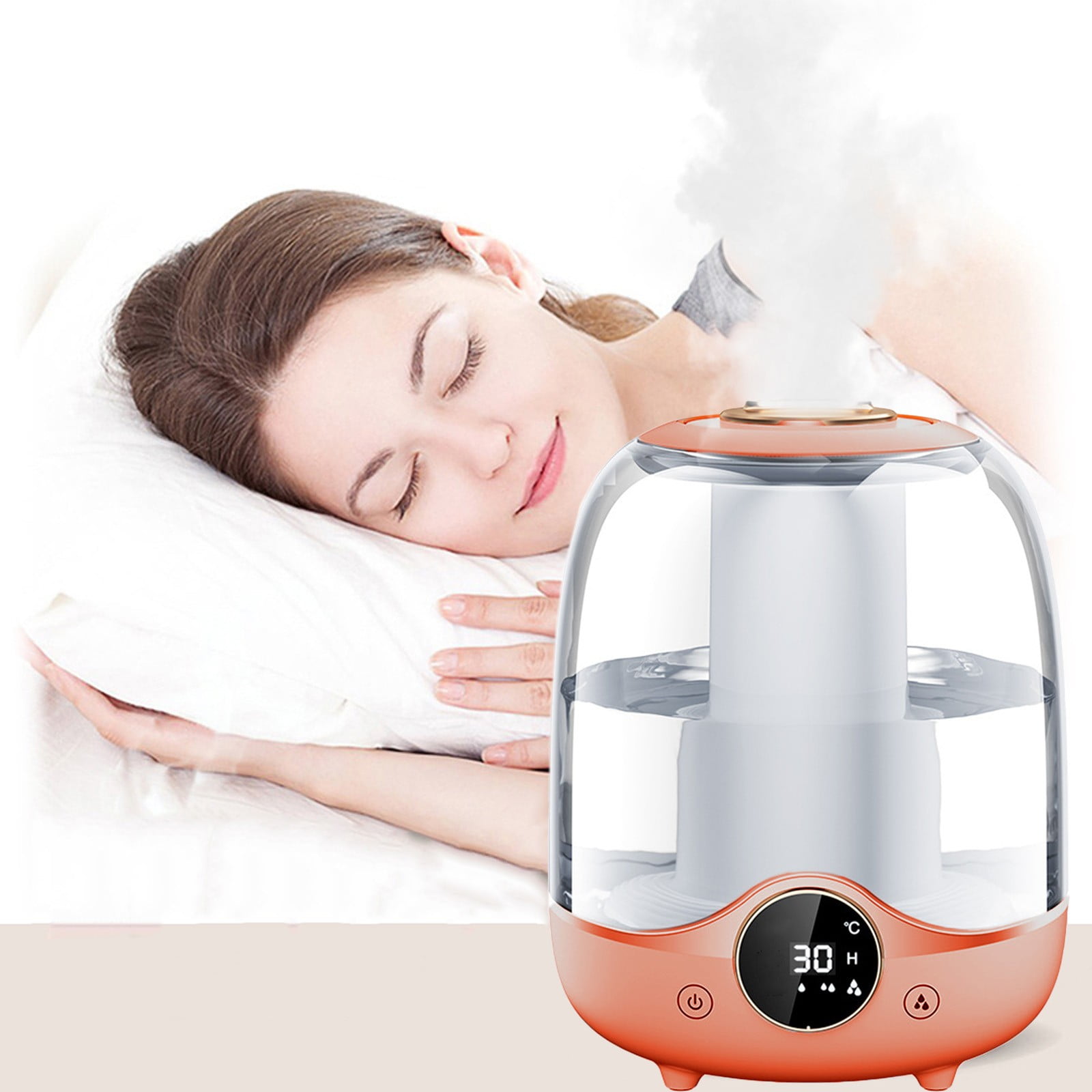 AZXY 1 Gallon Humidifier for Room Cool Mist,Evaporative Humidifiers,Oil ...