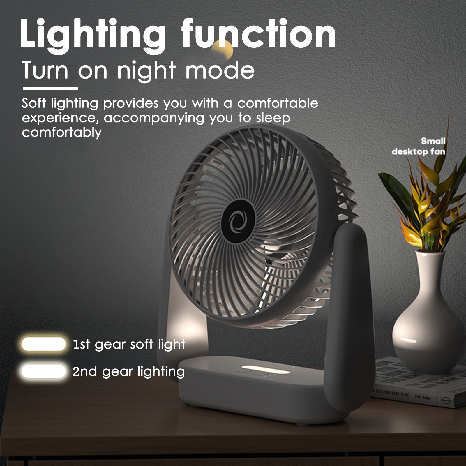 AZXY 10" Desk Fan,Table Fans for Bedroom,Small Fans,Desktop Fans on ...