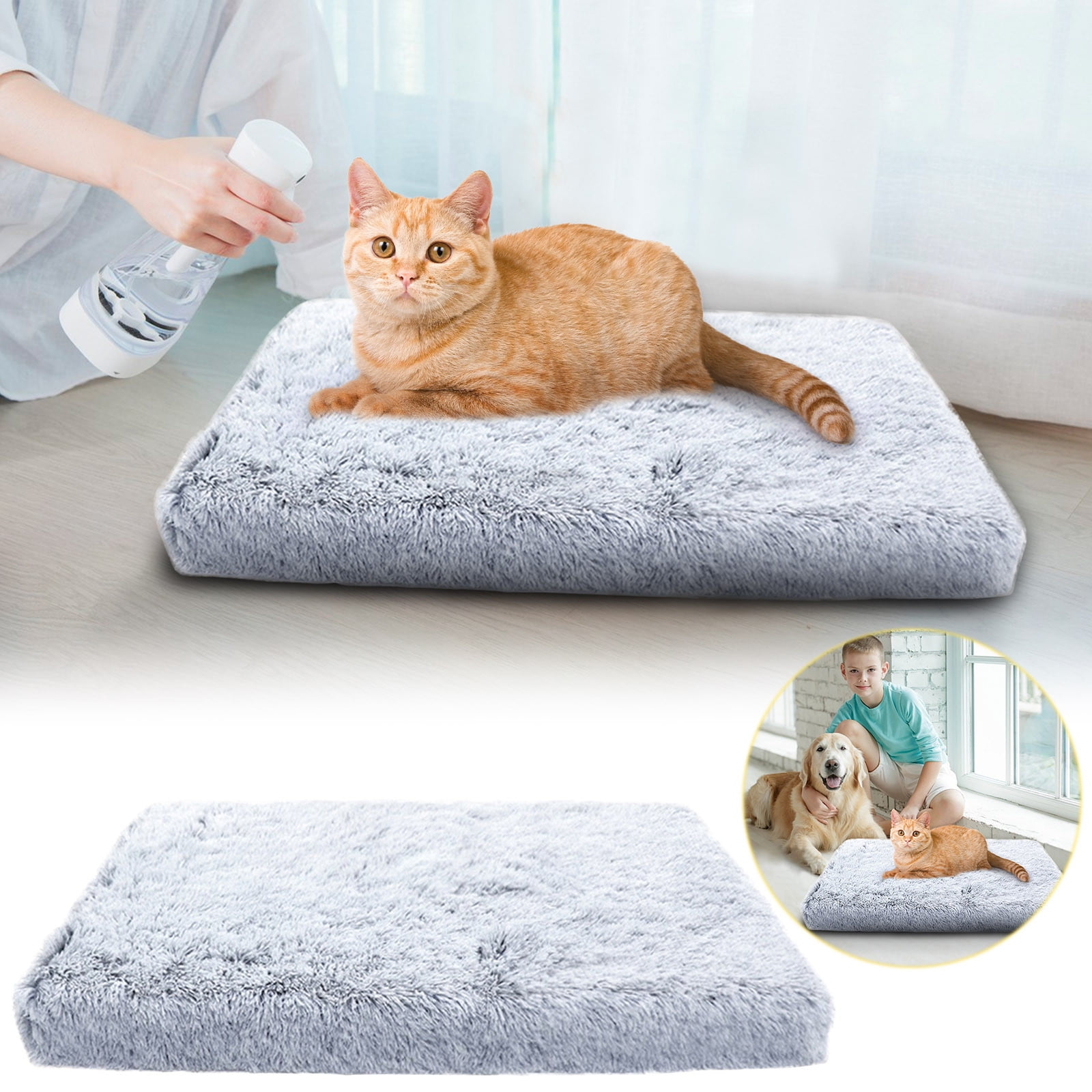 AZXY 30"X 20"X3" Dog Beds for Large Dogs,Cat Beds for Indoor Cats ...