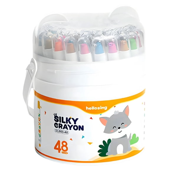 AZXY 48PCS Complete-color Crayon Collection, Non-sticky Art Sticks ...