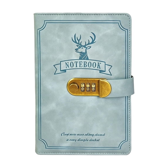AZXY A5 Lockable Journal Notebook, Privacy Protected Lined Notebook ...