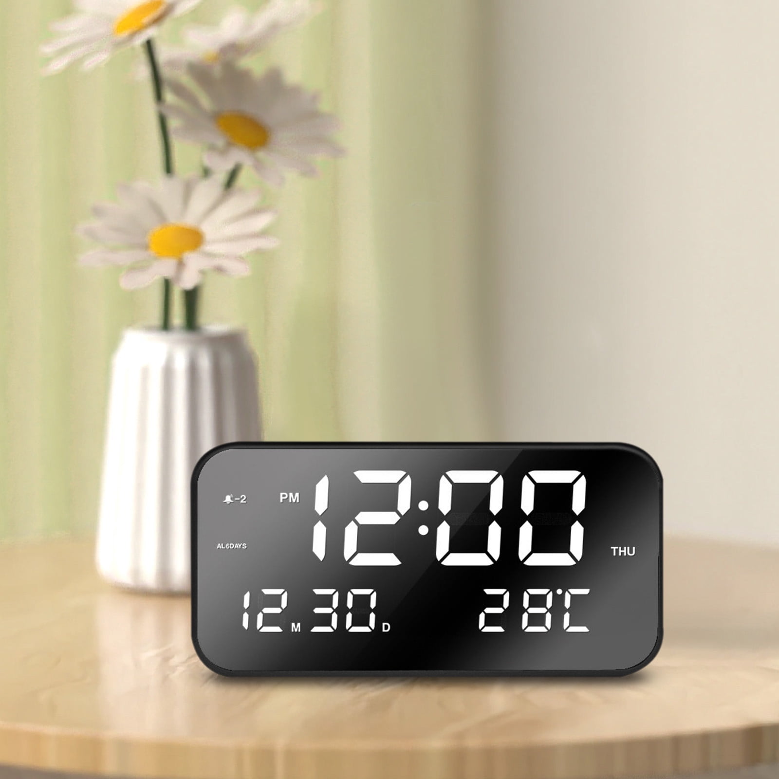 AZXY Alarm Clock,Digital Clocks for Bedrooms,Smart Alarm Clocks,Deep ...