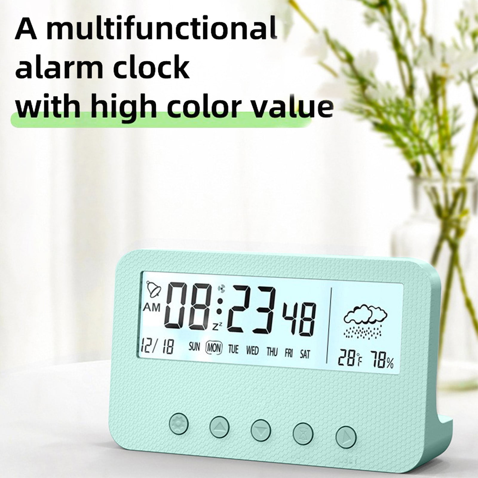 AZXY Alarm Clock,Digital Clocks for Bedrooms,Tabletop Clocks Digital ...
