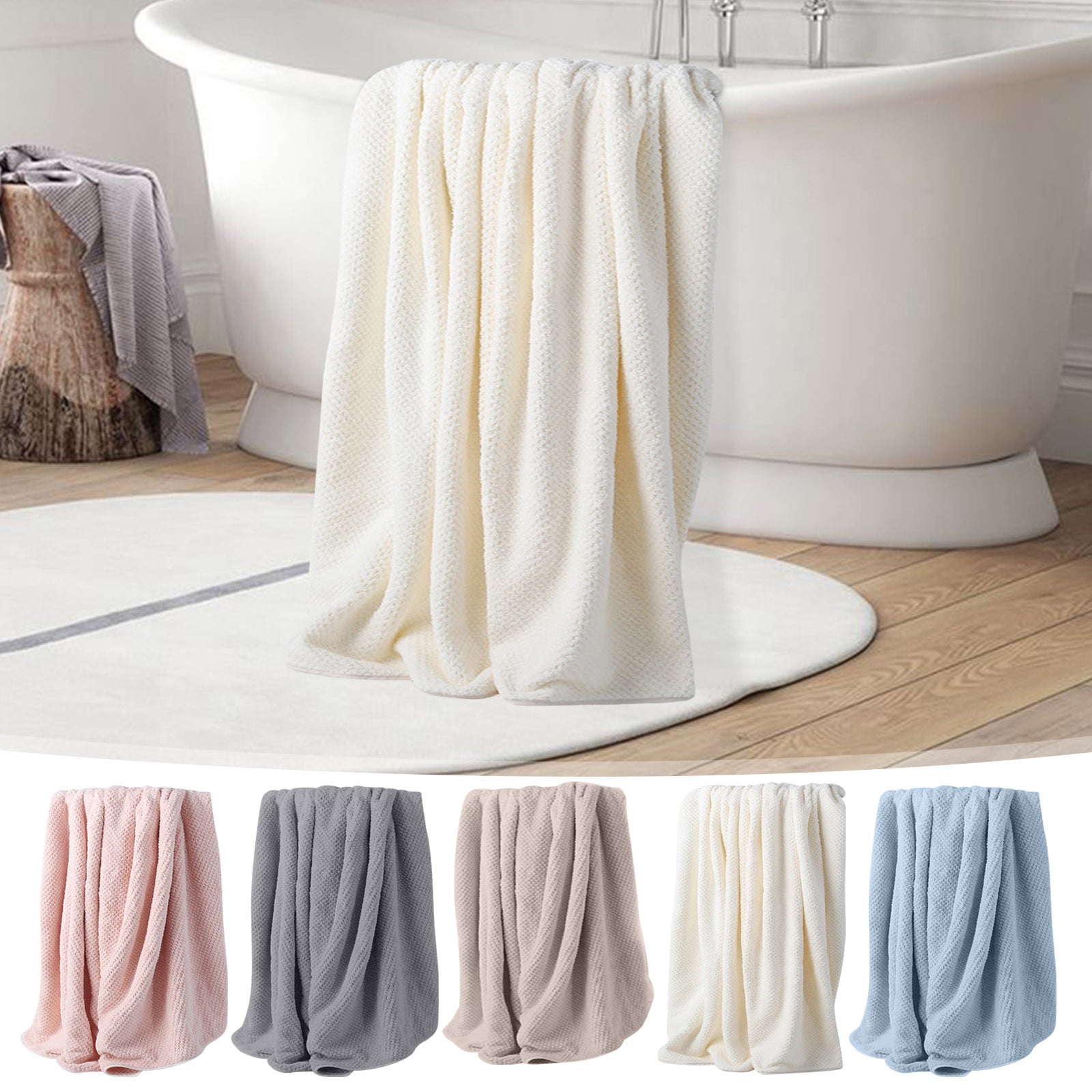 AZXY Bath Towels, Highly Absorbent Large Bath Towels, Quick-Drying Soft ...