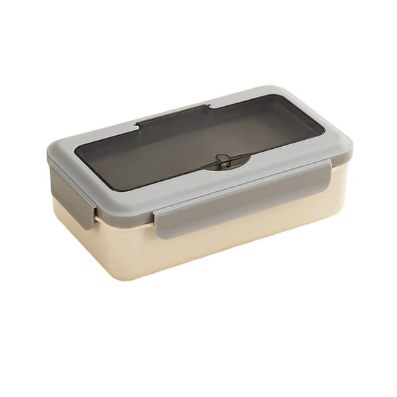 AZXY Bento Box, Divided Lunch Box with Transparent Lid & Built-in ...