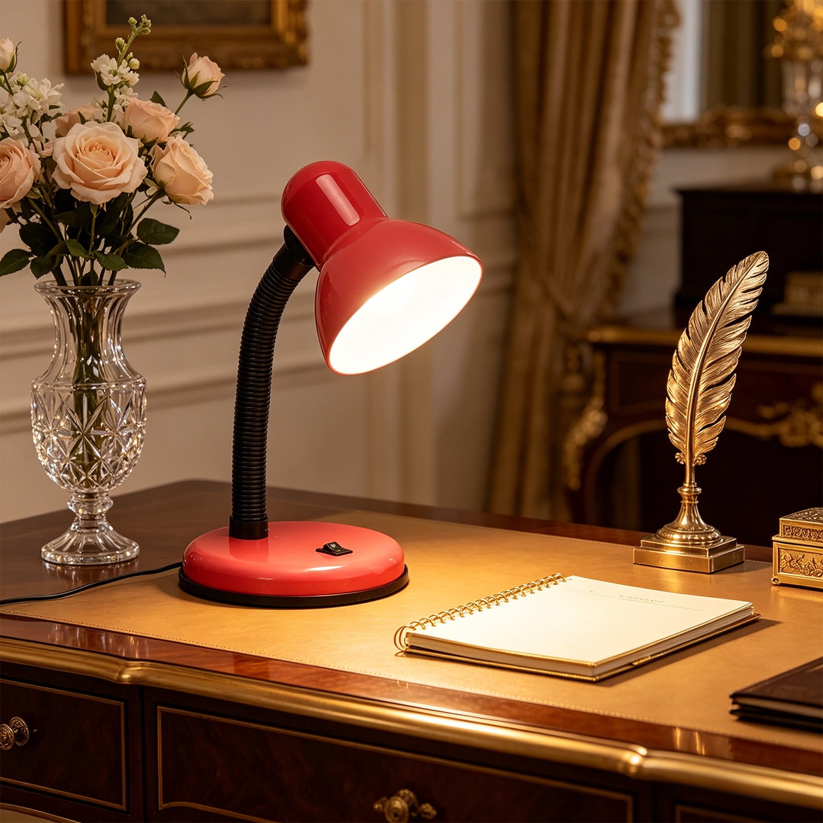 AZXY Bright Colored Mushroom Cover Plug-In Desk Lamp, Multi-Temp Decor ...